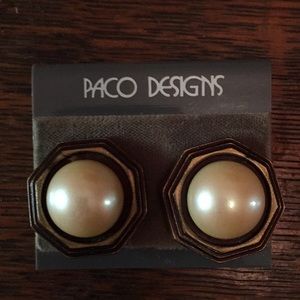 Paco Design | Jewelry | Vtg Paco Design Pearl Clip Earrings | Poshmark